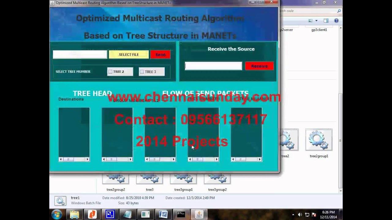 Optimized Multicast Routing Algorithm Based on Tree Structure in MANETs - YouTube