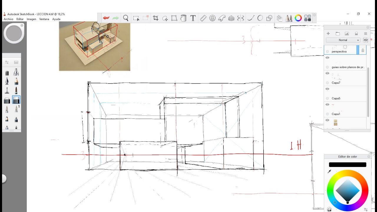 Leccion 1 2 DiseÑar En Perspectiva CÓnica A Mano Alzada En Sketchbook