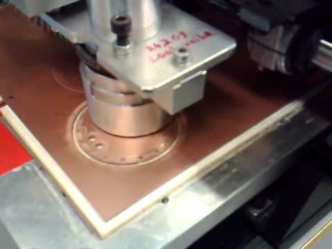 PCB Milling with LPKF Protomat S91 - YouTube