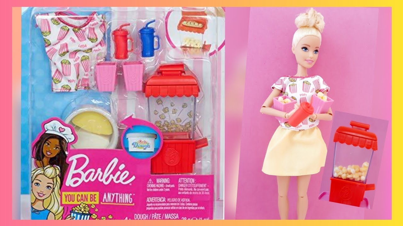 Barbie Doll Routine - Making Miniature Food with NEW Barbie Toys ...
