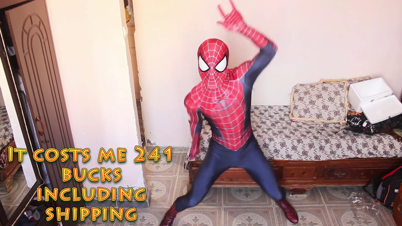 Spiderman 3 costume & Face Shell w/ TASM 2 Magnetic Lenses from ...