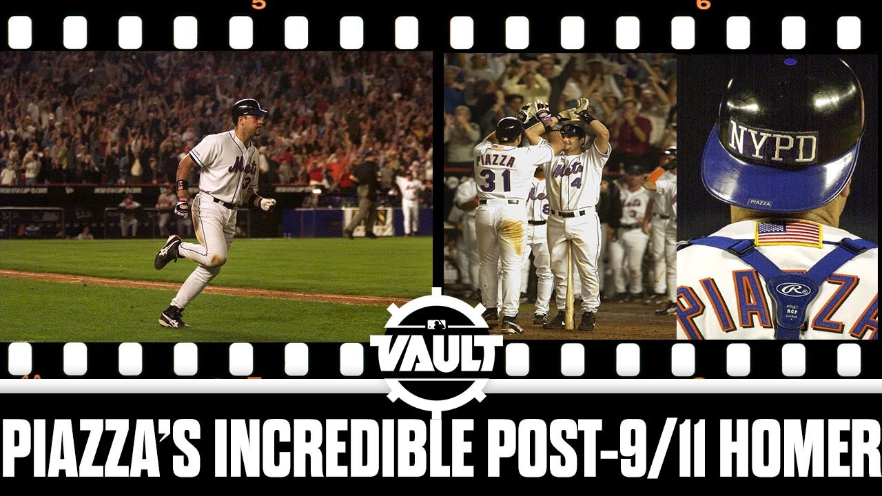Mike Piazza's emotional post-9/11 home run gives NY hope - YouTube