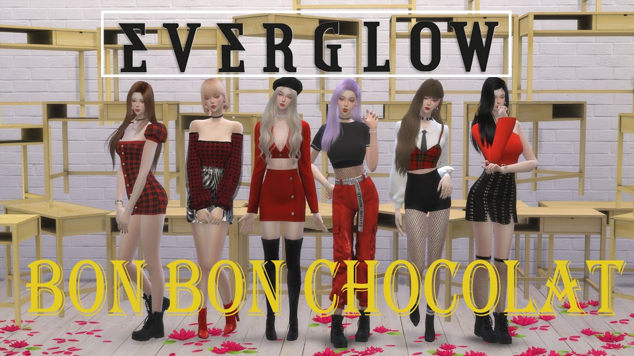 [THE SIMS 4 COVER ] EVERGLOW - Bon Bon Chocolat - YouTube