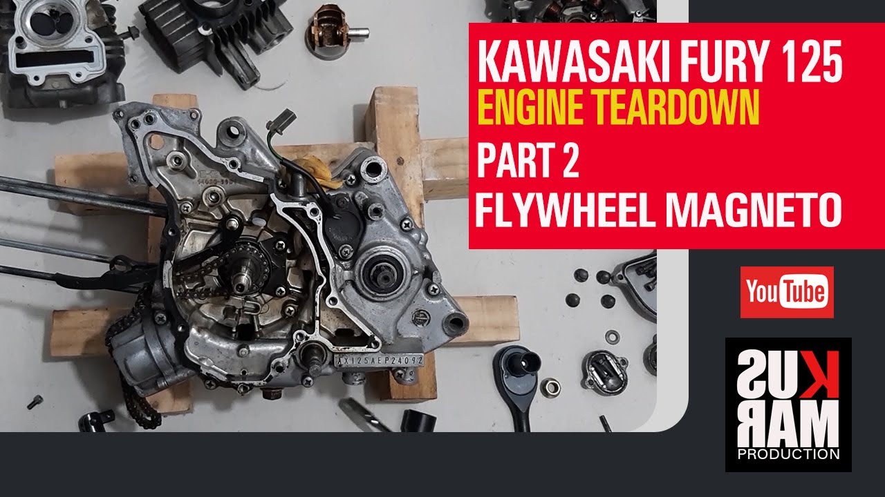 Kawasaki Fury Engine Teardown Part 2 (Flywheel Magneto) - YouTube