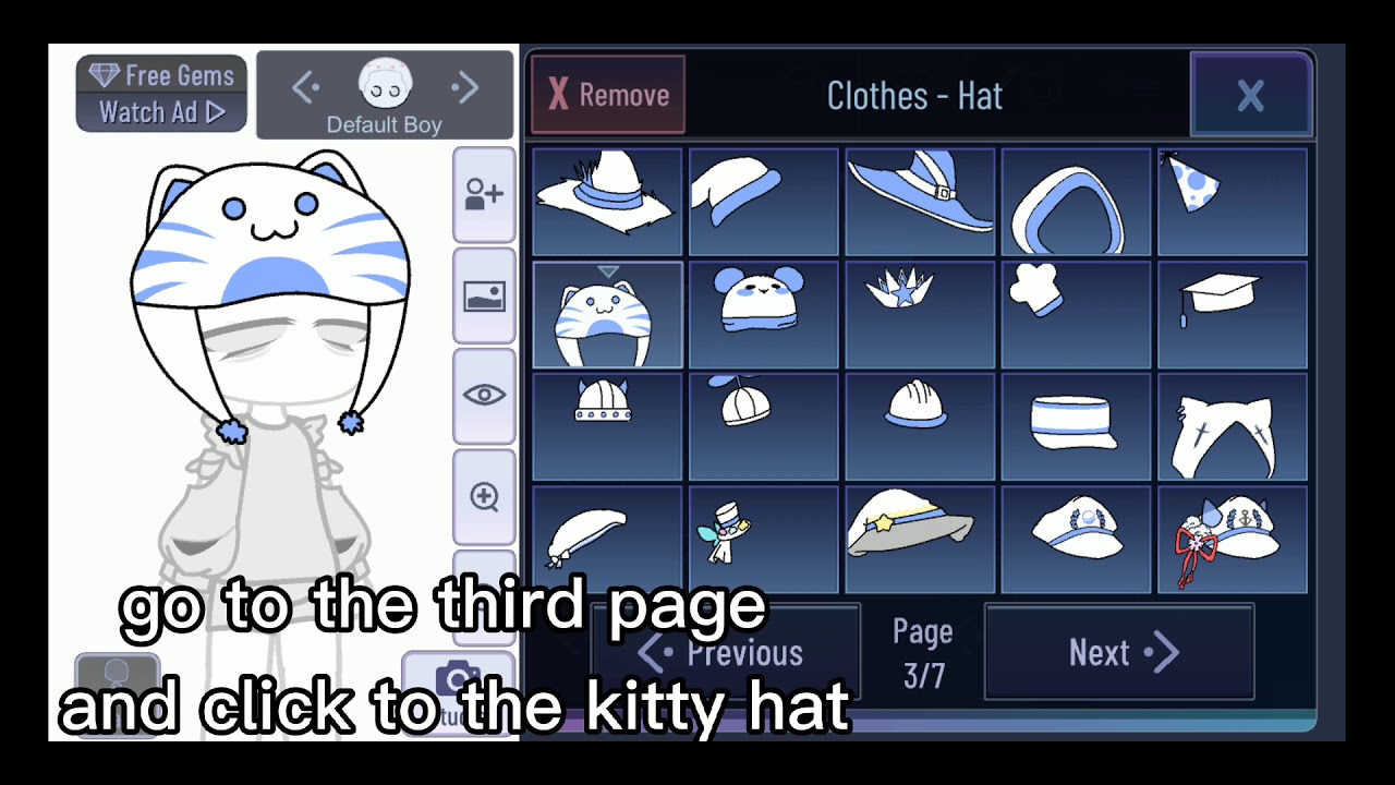 How to make a Bunny hat In Gacha Club 👍 - YouTube