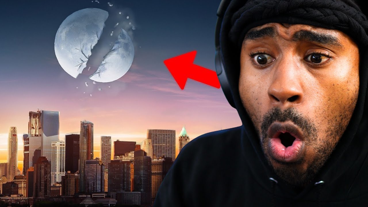 Reacting to What If We Cracked The Moon In Half? - YouTube