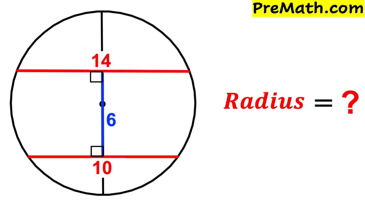 Can you find the Radius of the Circle? | (Chords) | #math #maths # ...