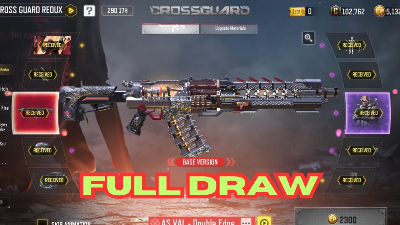 Taking Mythic AS VAL - Double Edge Full Draw ️ ️ CALL OF DUTY MOBILE💕💕 ...