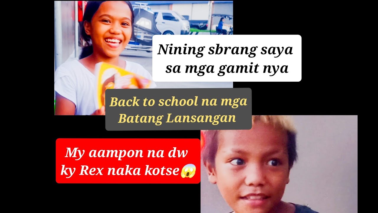 Reaksyon ni Nining sa mga gamit nya pang school / Batang Lansangan Back ...
