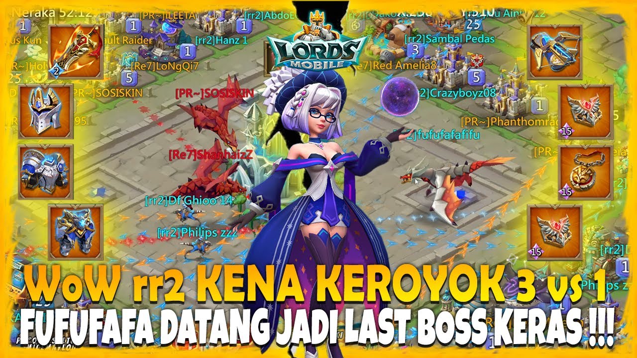 WoW rr2 KENA KEROYOK 3 VS 1 FULL BLACKWING !!! LAST BOSS FUFUFAFA ...