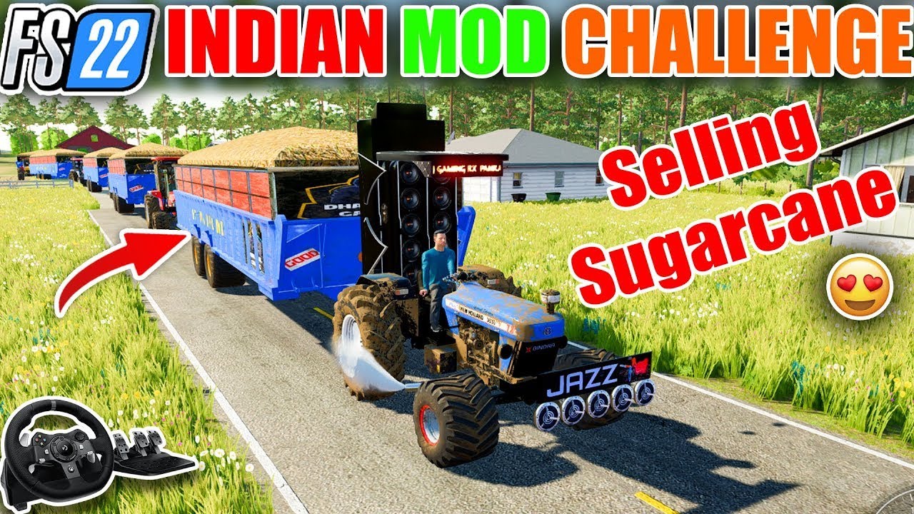 FS 22 🔴Live best stunt Indian tractor mod 💎 Nishu deshwal tractor🚜# ...