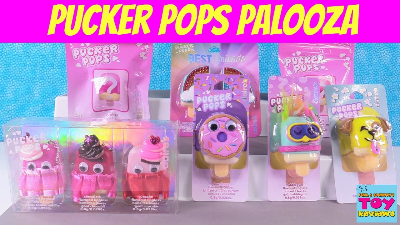 Pucker Pops Palooza Claires Lip Gloss Opening Bonanza | PSToyReviews ...