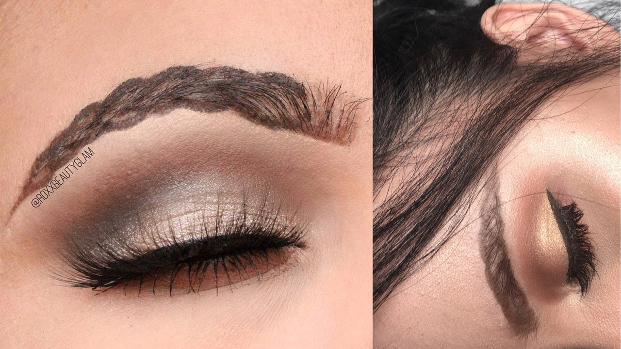 BRAIDED BROWS | INSTAGRAM MAKEUP TREND | Kate Bladon - YouTube