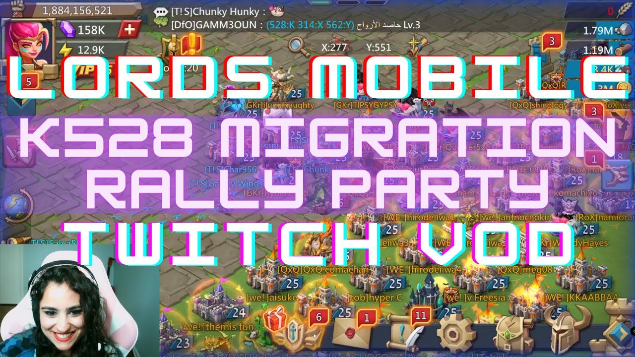 Lords Mobile - K528 Migration Rally Party - Stream VOD - YouTube