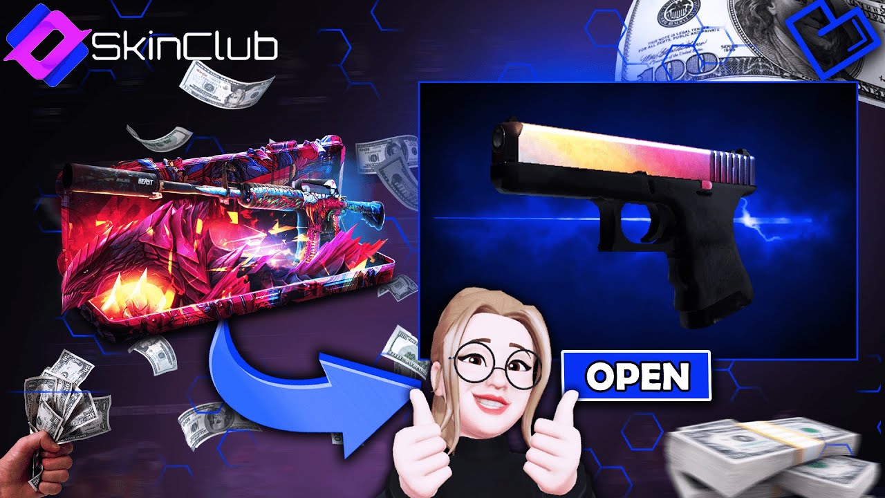 SKINCLUB $10.500 RAW BALANCE and HUGE CASE OPENING!? l Skinclub promo ...