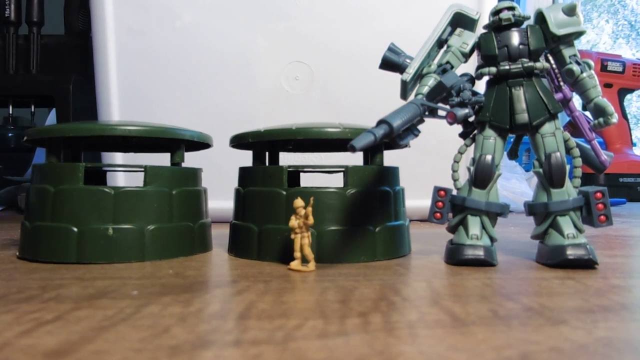 ROUND BUNKERS ARMY TOY REVIEW! - YouTube