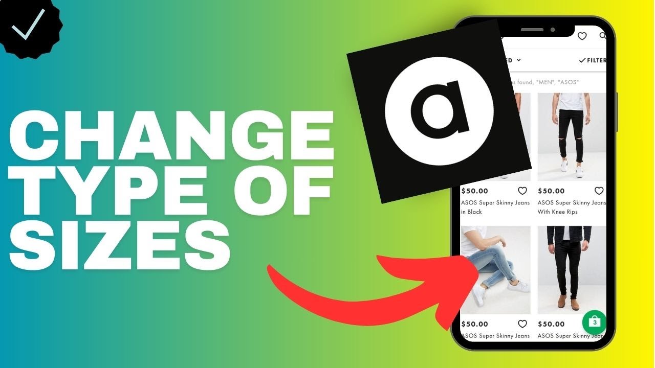 How to change the type of sizes in the Asos app? - YouTube
