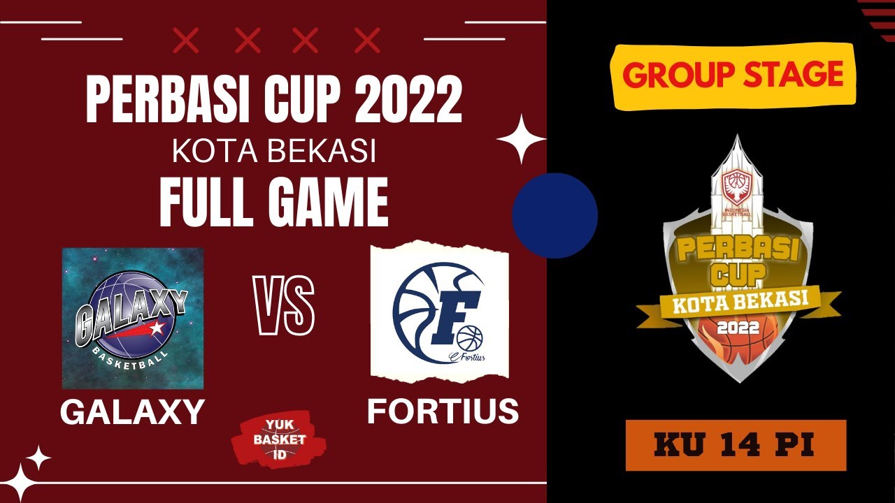 GALAXY vs FORTIUS | KU 14 Putri | Group Stage | Perbasi Cup Kota Bekasi ...