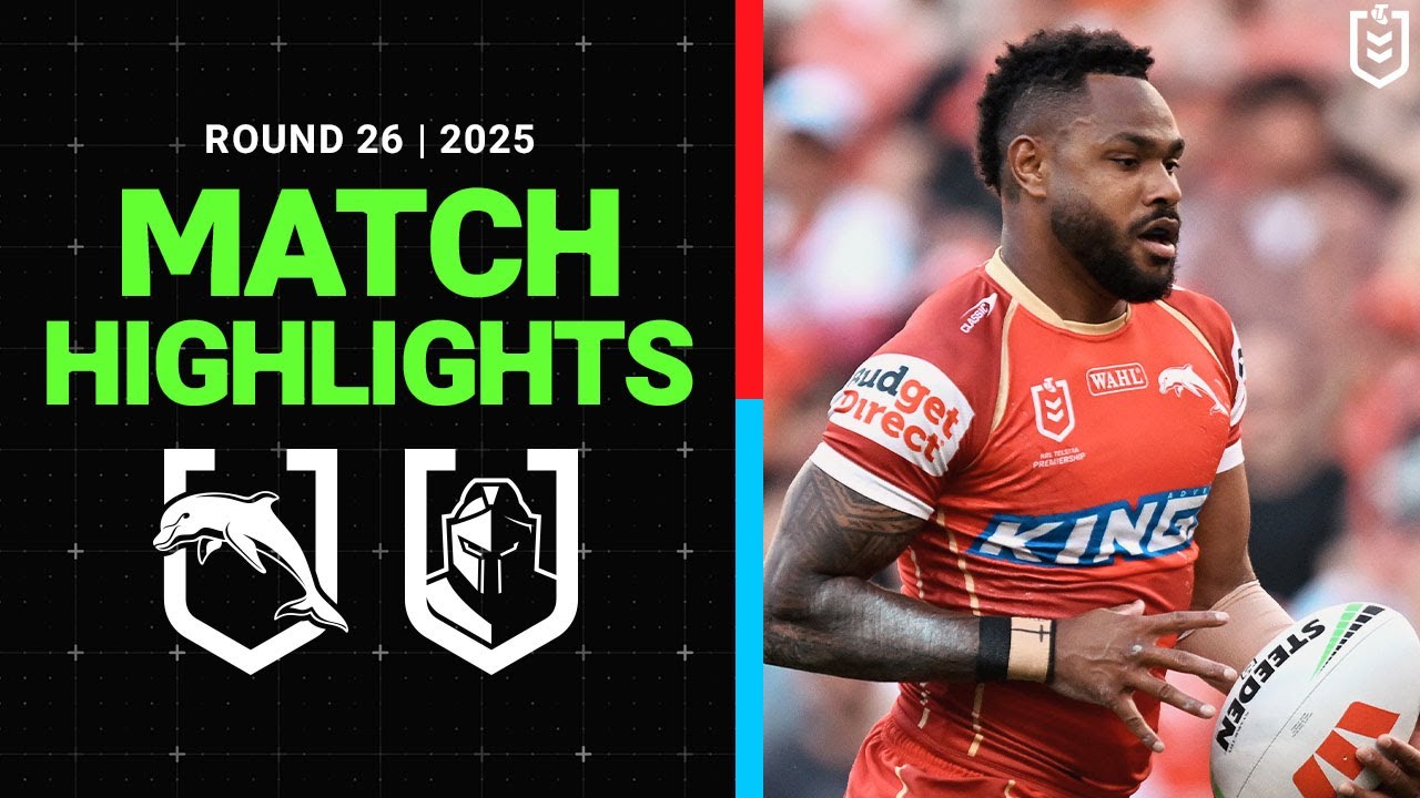 2025 NRL Match Highlights | Dolphins v Titans | Round 26 - YouTube