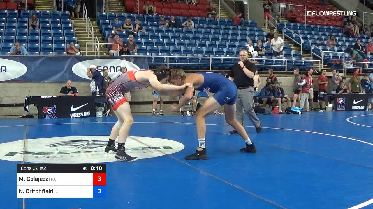 170 Lbs Cons 32 2 Matt Colajezzi Pennsylvania Vs Nathan Critchfield ...