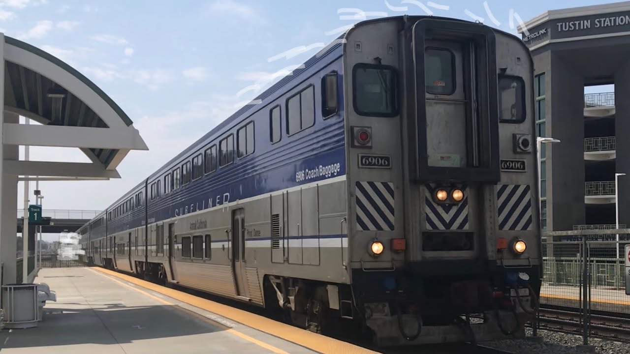 Amtrak Surfliner train 767 SPEEDING by Tustin (WINDY) 6/18/2021 - YouTube
