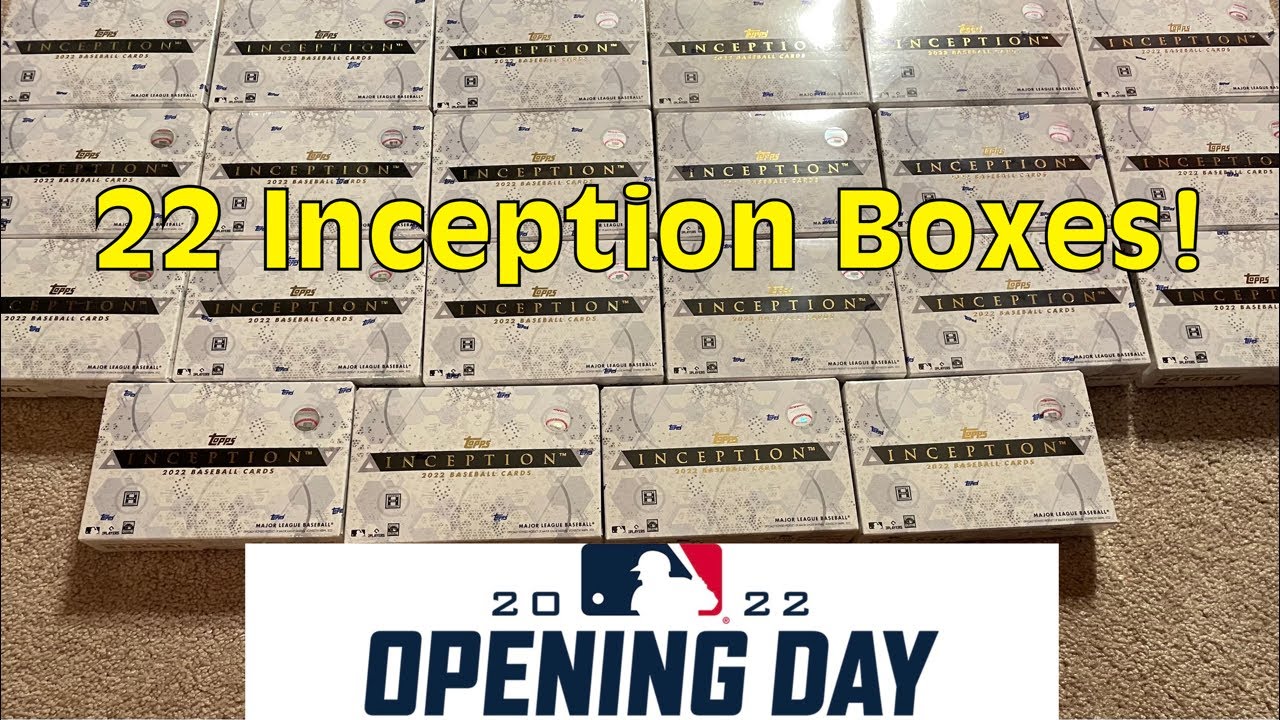 OPENING 22 BOXES OF 2022 INCEPTION IN CELEBRATION OF OPENING DAY! - YouTube