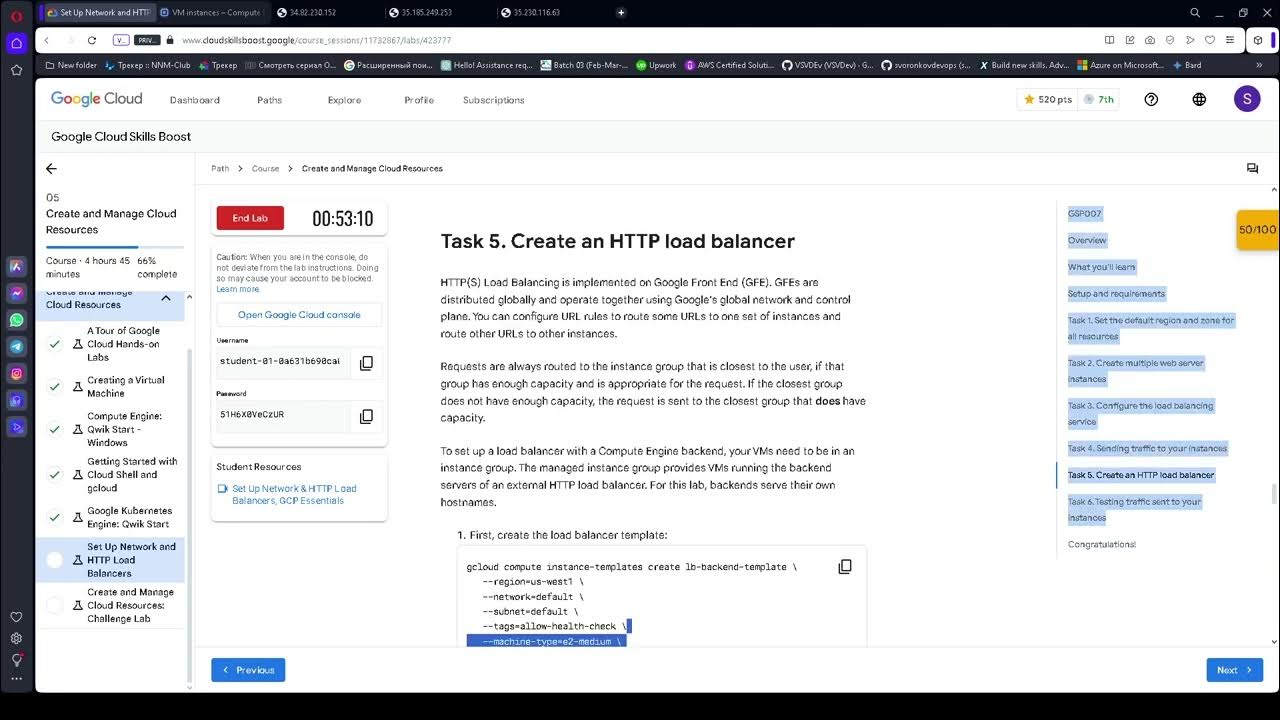 GCP Set Up Network and HTTP Load Balancers GSP007 - YouTube