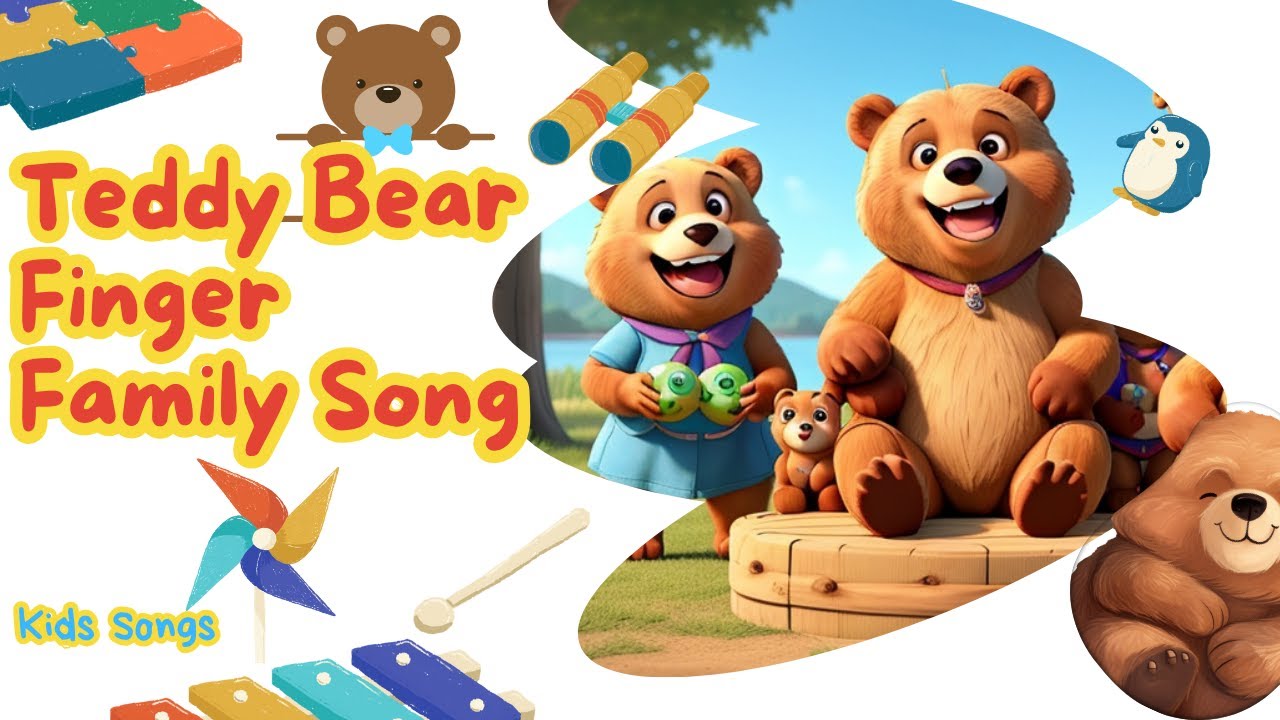 Teddy Bear Finger Family Song | Joyful Melodies Land| Kids Song ...