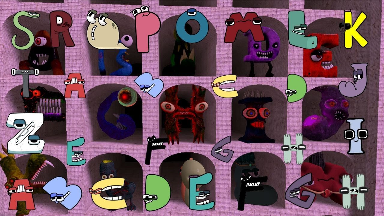 DESTROYING ALPHABET LORE FROM A TO Z IN THE PINK ABYSS POOL | Garry's ...