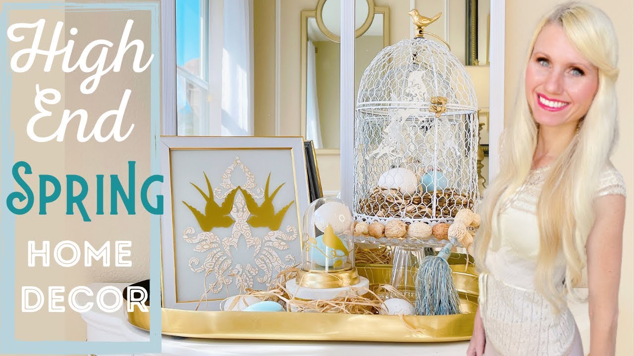 THRIFTED SPRING Home Decor! 4 HIGH END DIYS for SPRING ~ Cricut ...