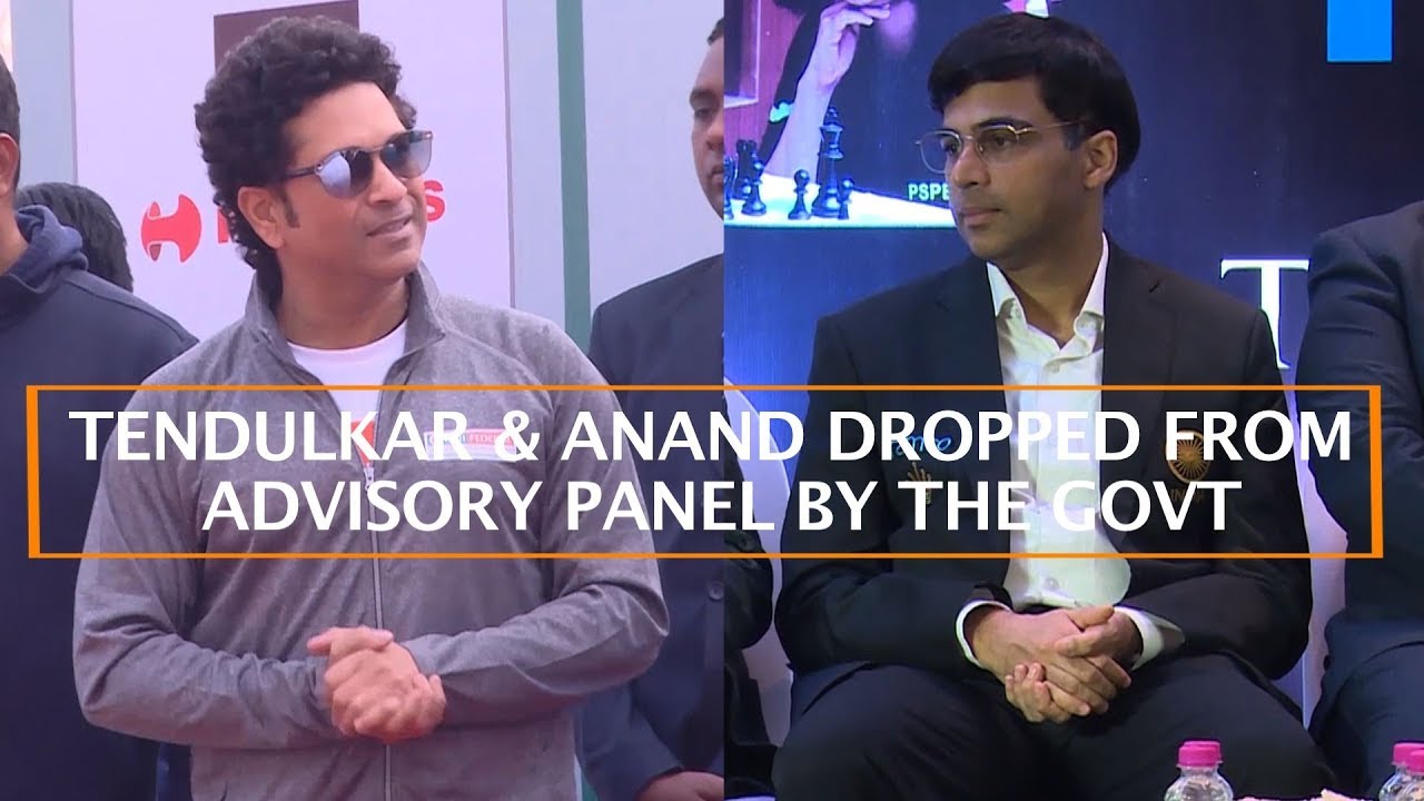 TENDULKAR & ANAND DROPPED FROM ADVISORY PANEL BY THE GOVT - YouTube