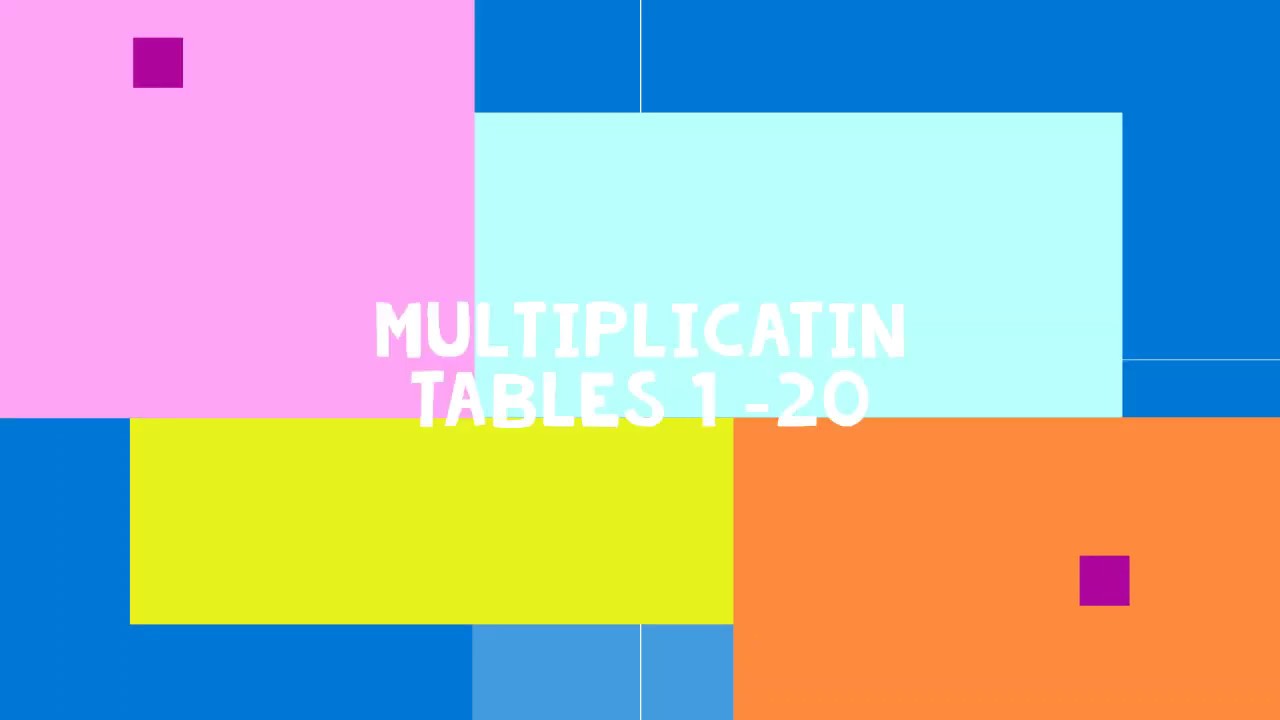 Tables 1 To 20 - Maths Multiplication Tables Upto 20 - YouTube