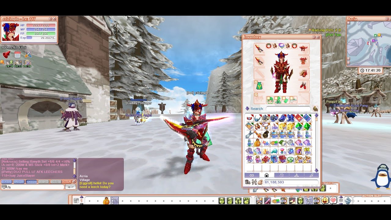 Flyff universe - Blade lvl 117 mobber using bloody set - YouTube