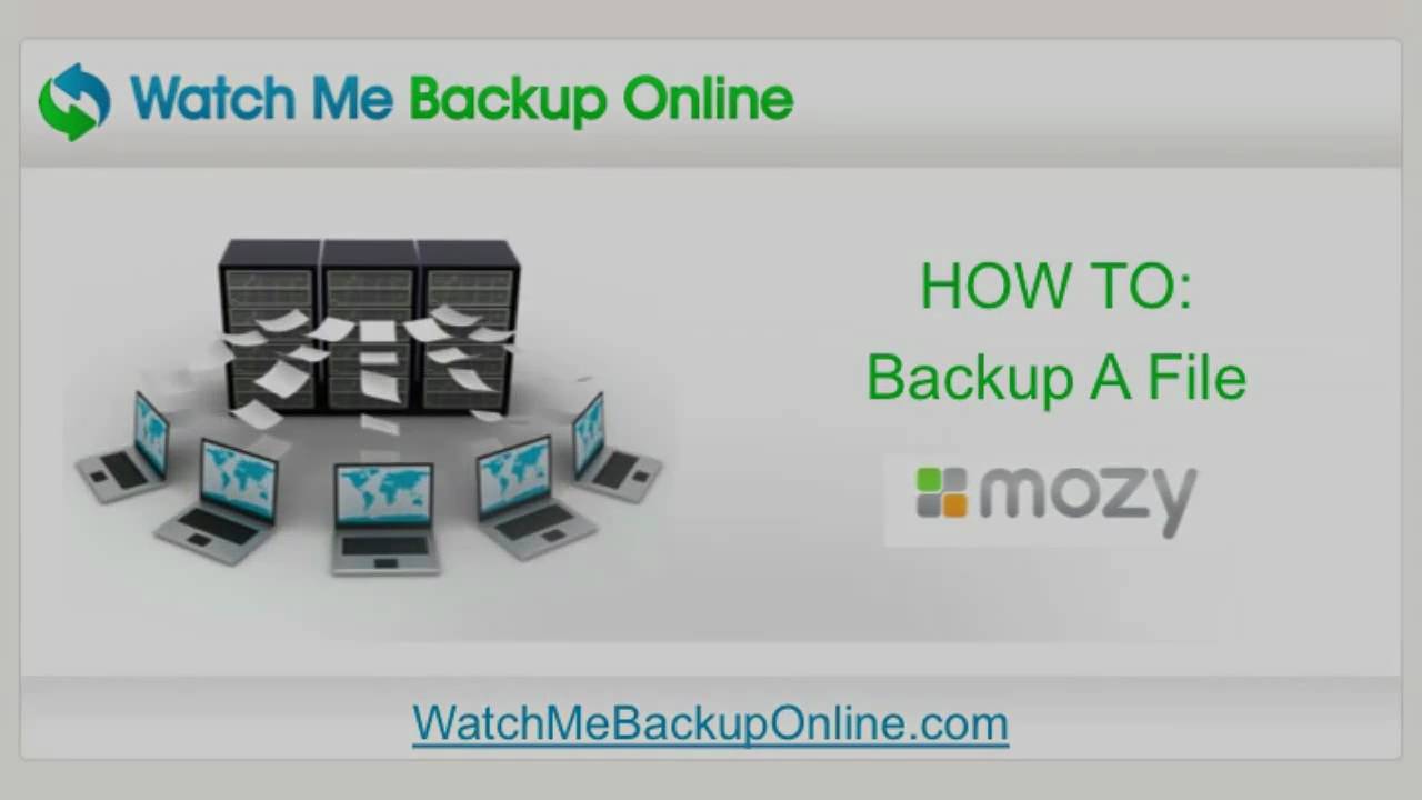HOW TO: Backup a File using Mozy Online Backup - YouTube