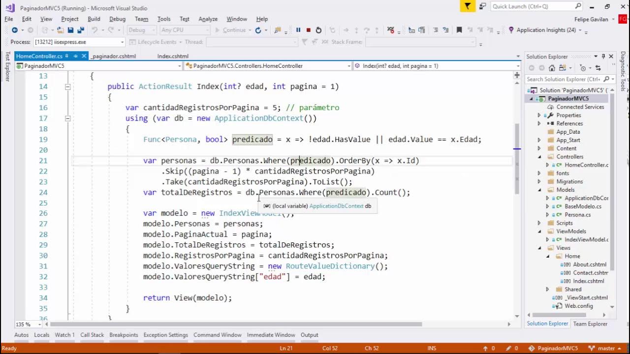 Paginando en ASP NET MVC (mejora) | Entity Framework 6 | Programando en ASP.NET MVC 5 - YouTube