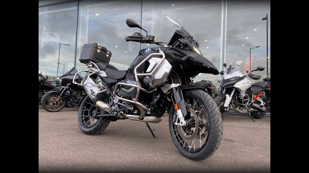 BMW R1250GS ADVENTURE TE in Triple Black Livery. - YouTube