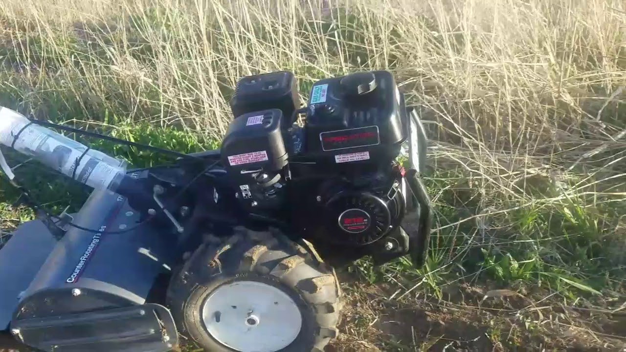 Sears Craftsman II 6.5hp 17" Rear Tine Tiller New Engine - YouTube