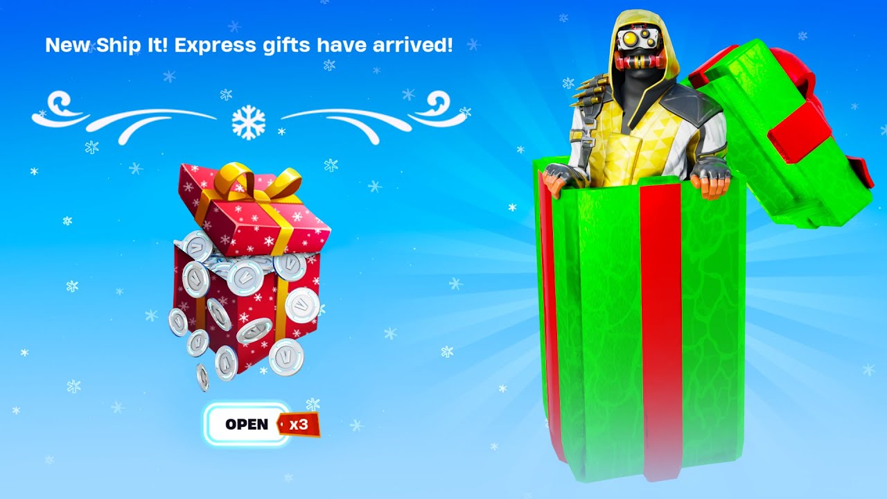 PRESENT UPDATE in Fortnite WINTERFEST! - YouTube