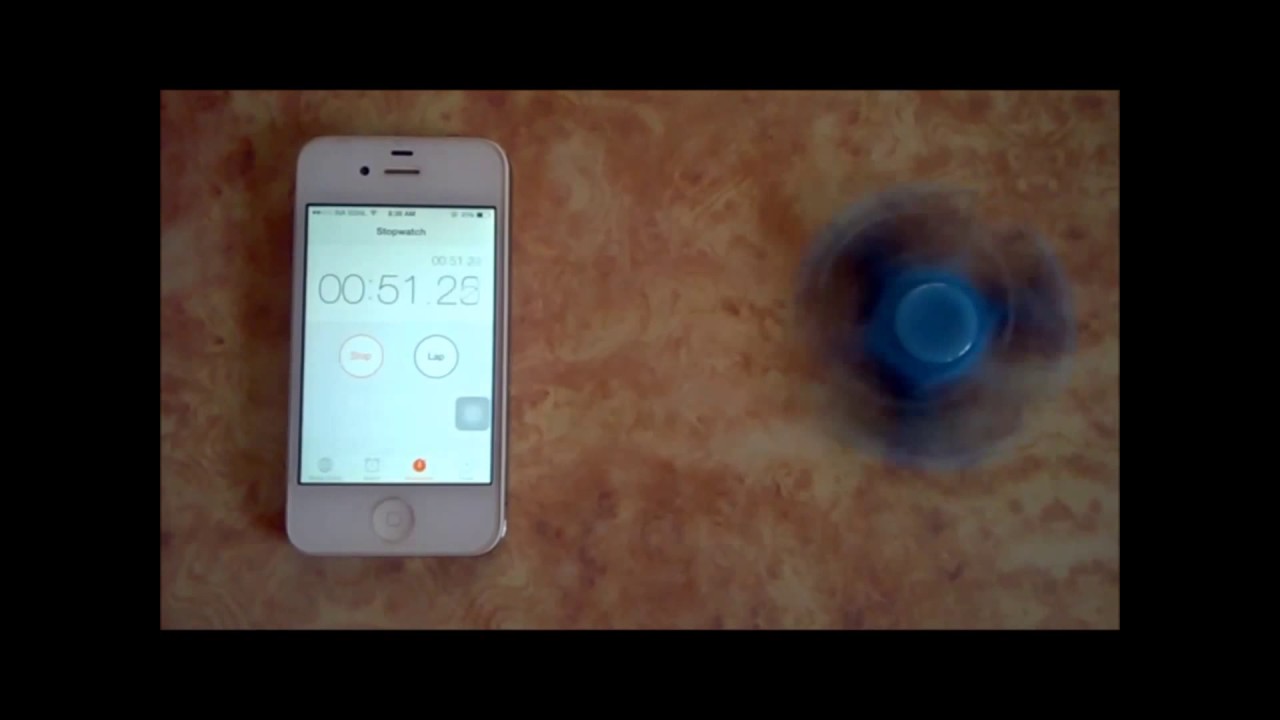 fidget spinner time test - YouTube
