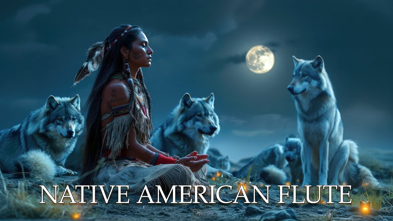 Healing Moonlit Night - Native American Flute Music for Meditation ...