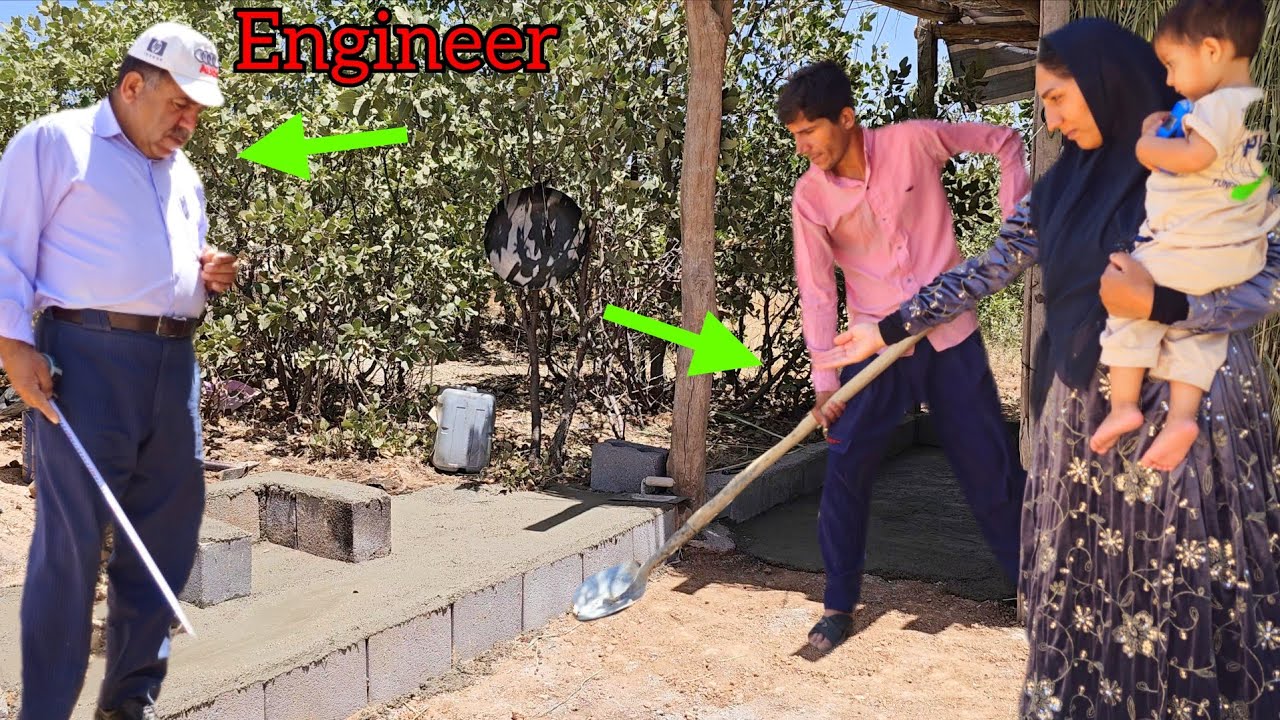 Mehrdad and Leila's gratitude to the engineer for completing the awning ...