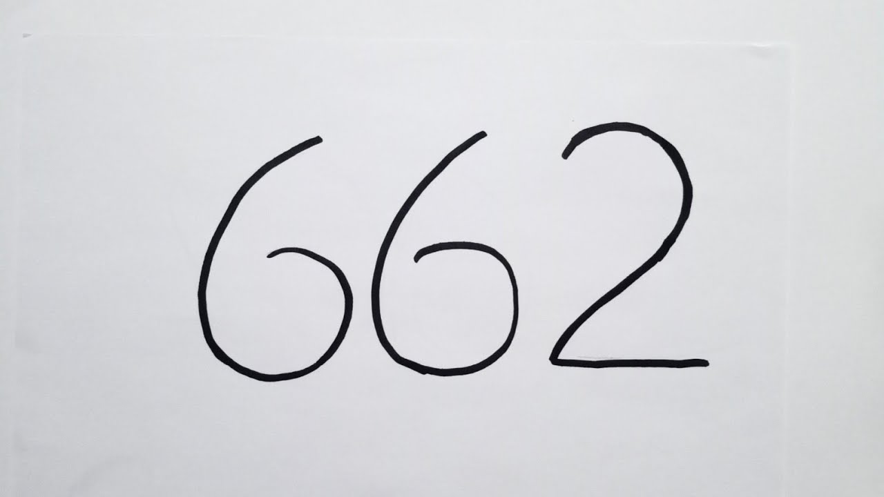 How to Draw a Dog with Numbers 662 - YouTube