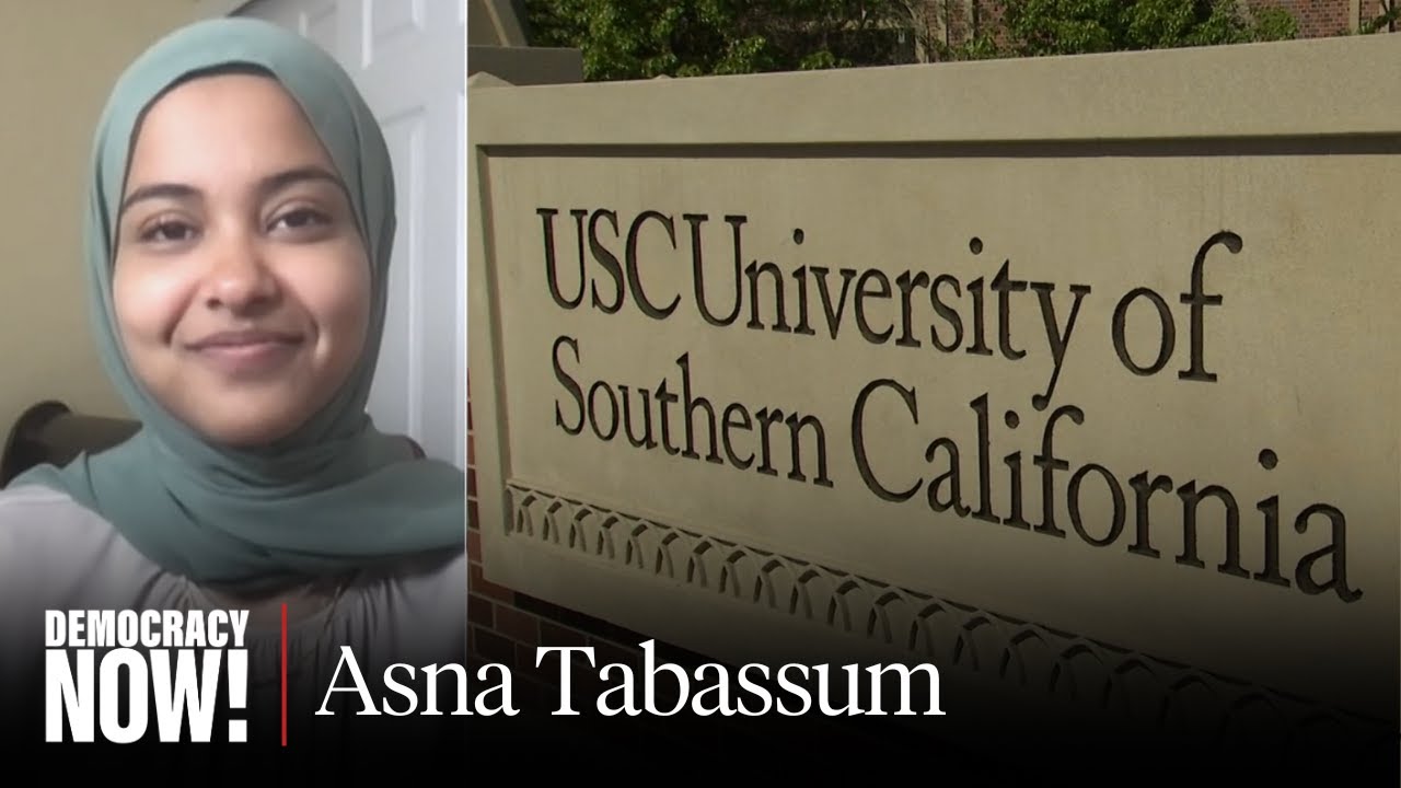 USC Cancels Speech by Pro-Palestinian Valedictorian Asna Tabassum - YouTube