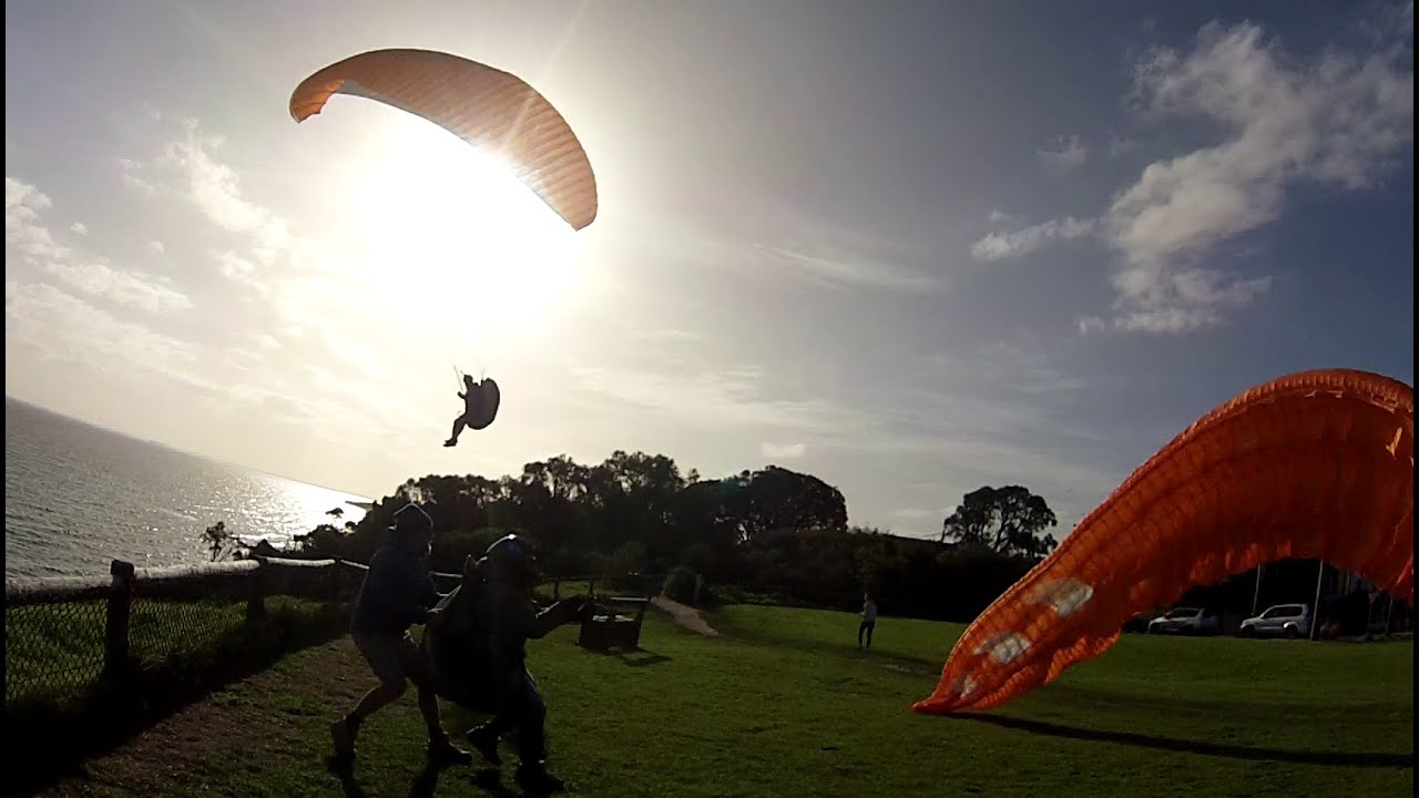 230522 Paragliding Red Bluff Sandringham Victoria Australia - YouTube