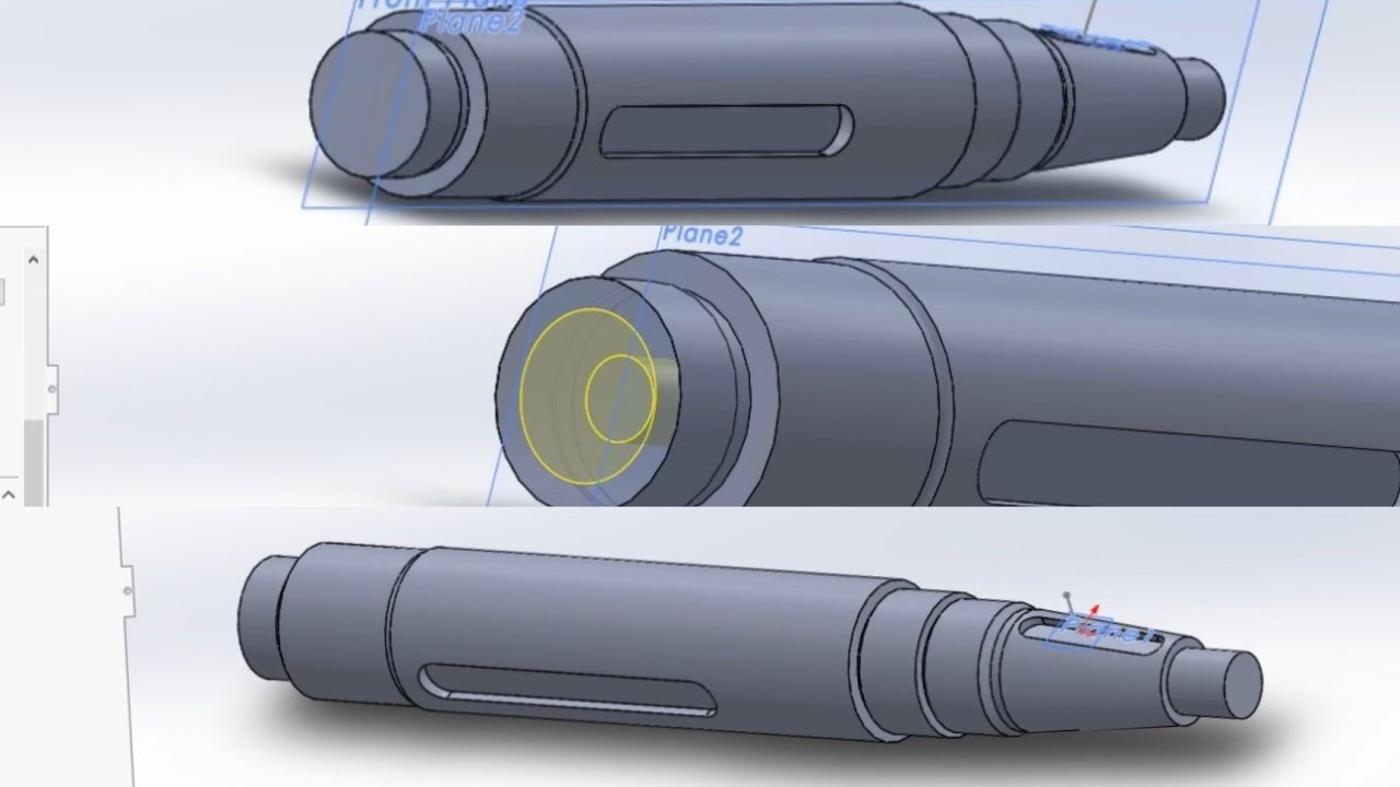 coupling shaft in solidworks - YouTube