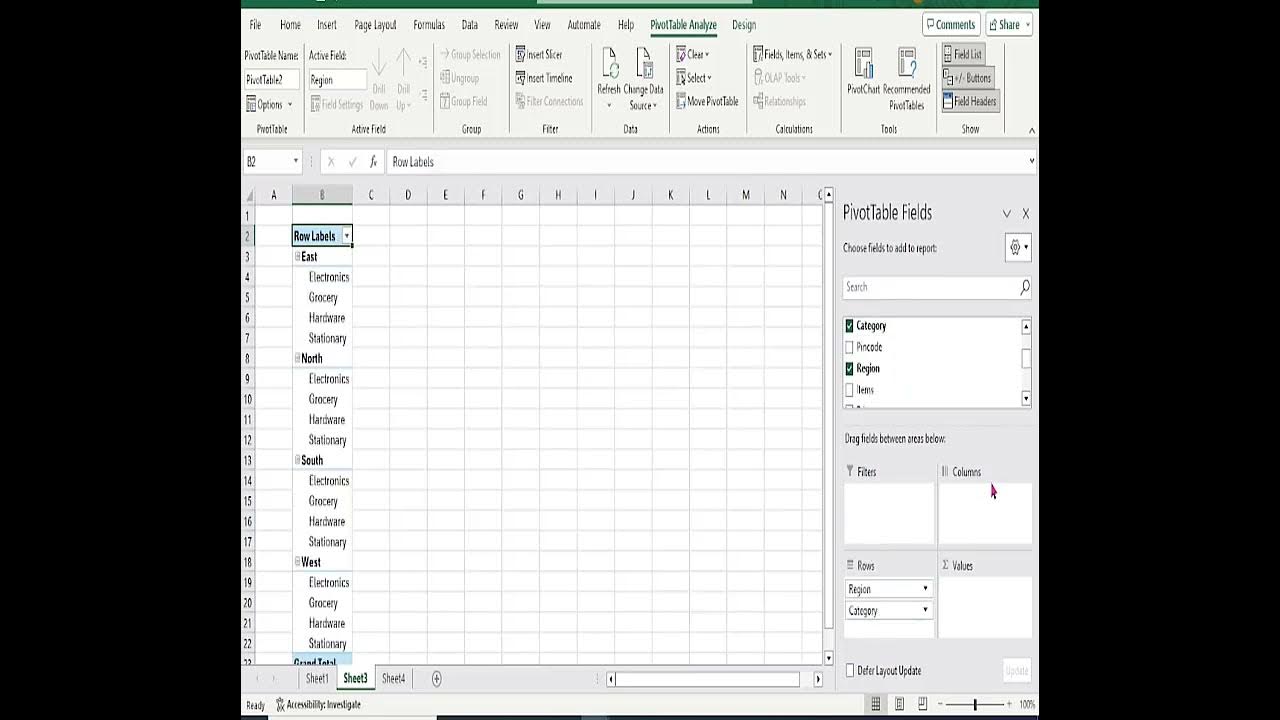 80 Pivot Table #computerbasics #computerknowledge #computer @edutech1975 - YouTube