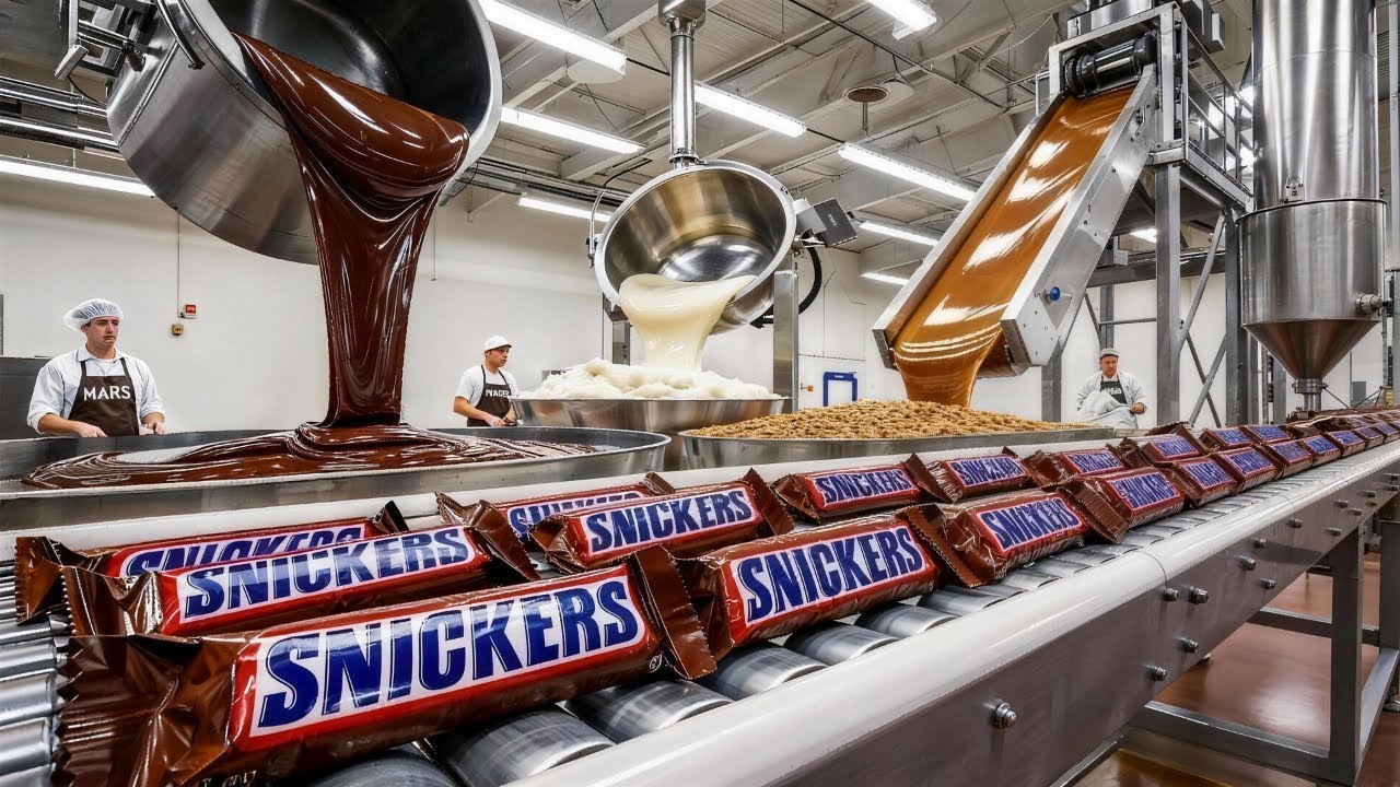 Inside the Mega Snickers Factory - Making 15 Million Bars Daily ( Full ...