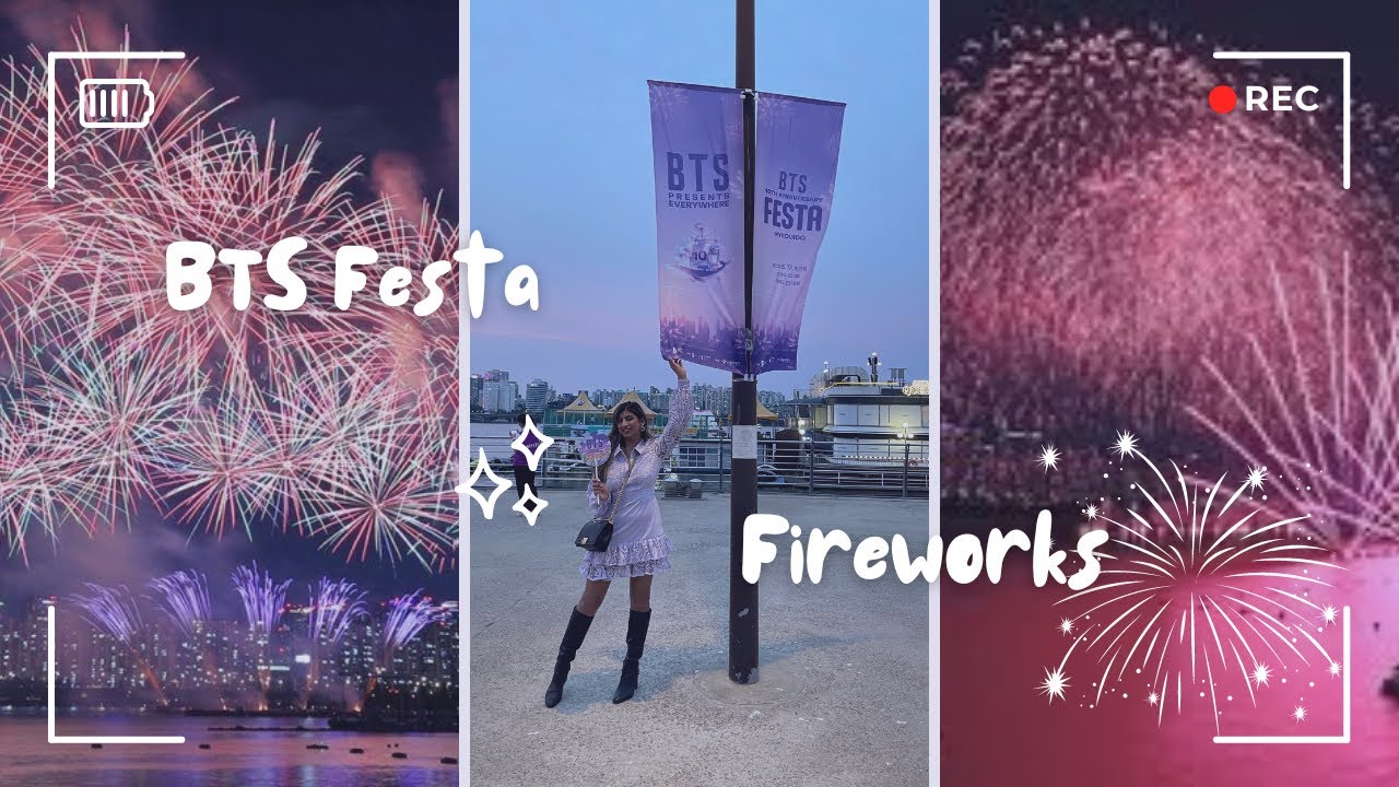 BTS Festa Fireworks - 아미 브이로그 - YouTube