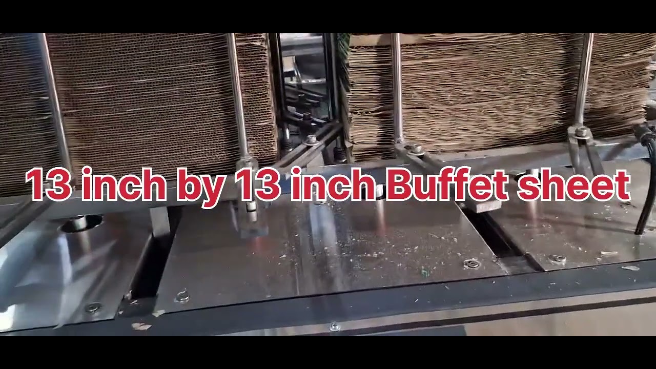 13 inch by 13 inch buffet plate machine customised - YouTube