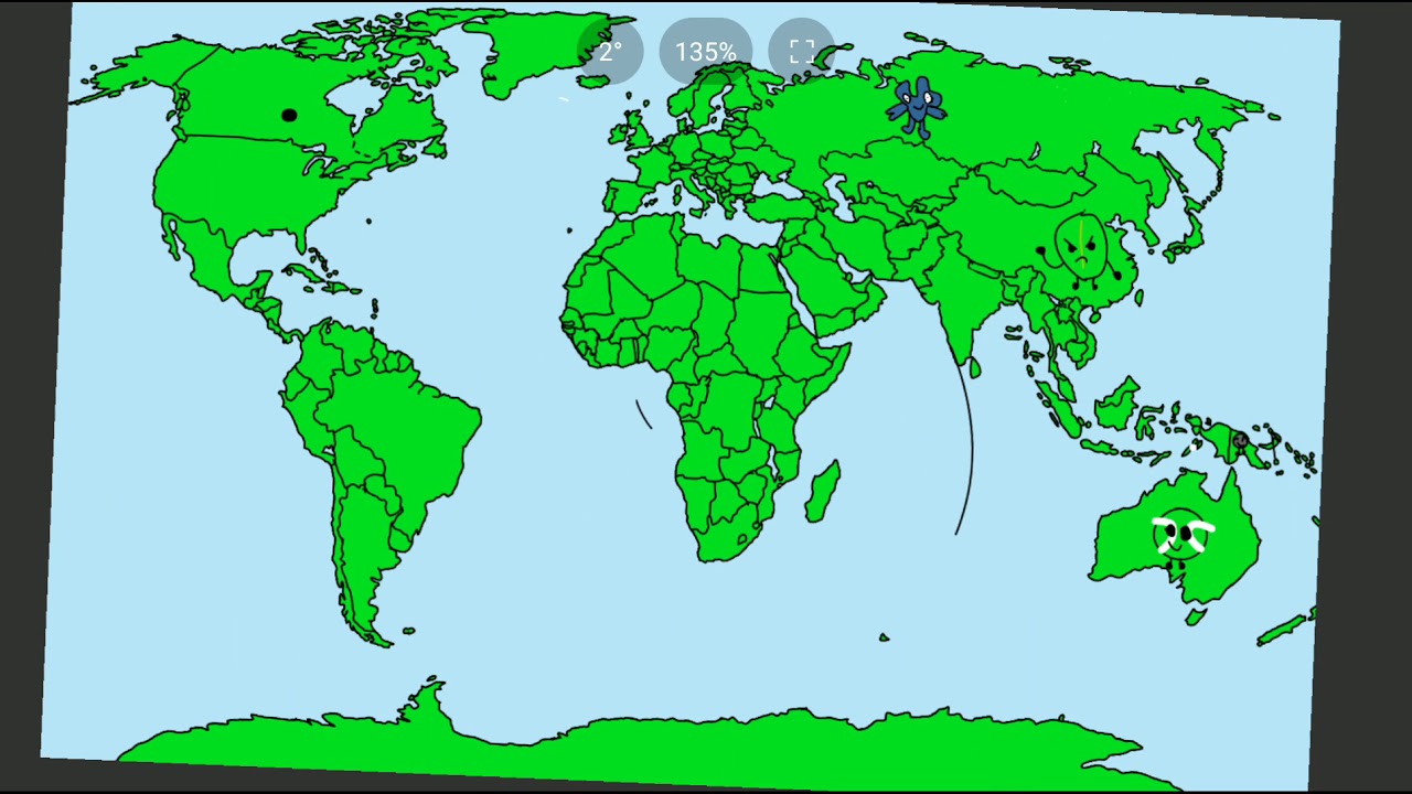 Drawing map of bfb map (world map) episode 1 - YouTube